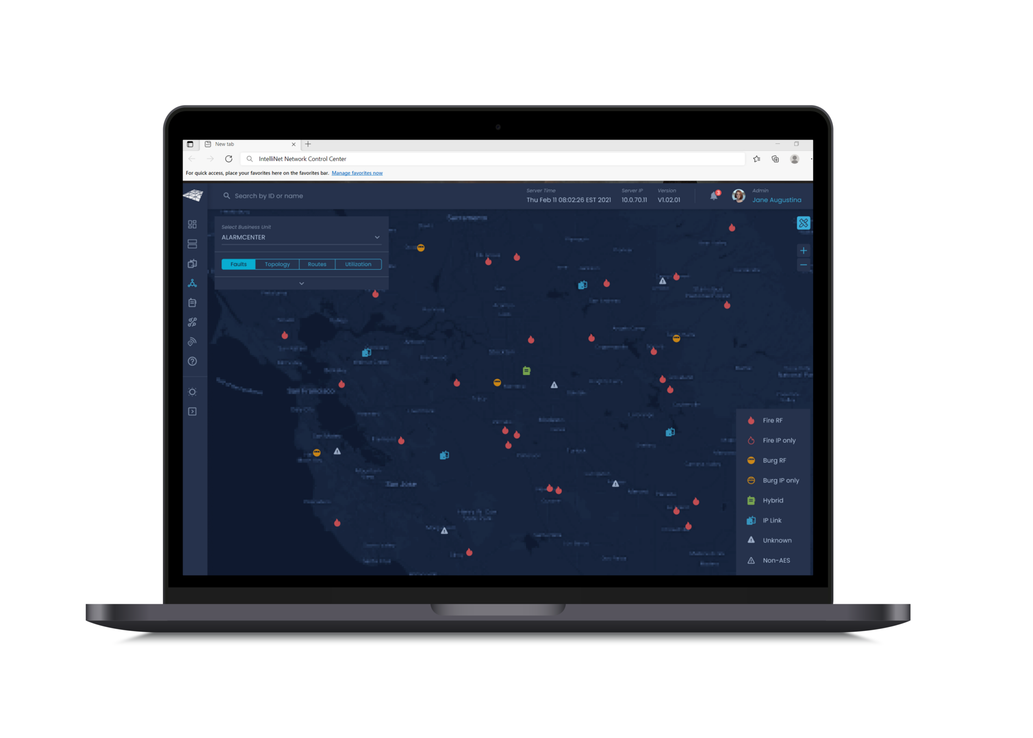 8705 IntelliNet® Network Control Center - AES Corporation